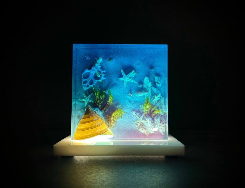 Epoxy Resin LED Lamp – Oceania Range 83 – PROJECT ZEN